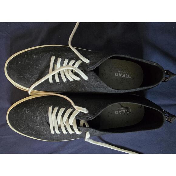 Shoes | Tread Casual Black Sneakers Ecofriendly Cotton Size Us 13 ...
